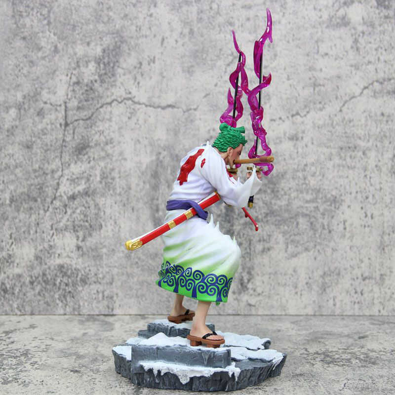 31Cm One Piece GK Roronoa Zoro Action Figures Inferno Ghost Chopper ...