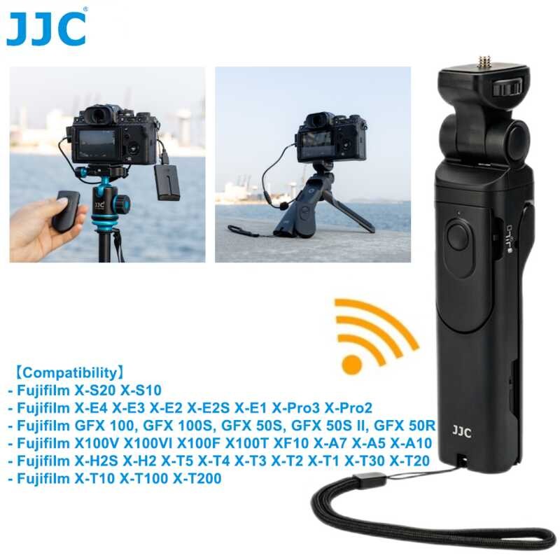 Rr-100 JJC Wireless Remote Control Tripod Grip Para Sa Fuji Fujifilm X-S20 X-T5 X-H2s X-S10 ...