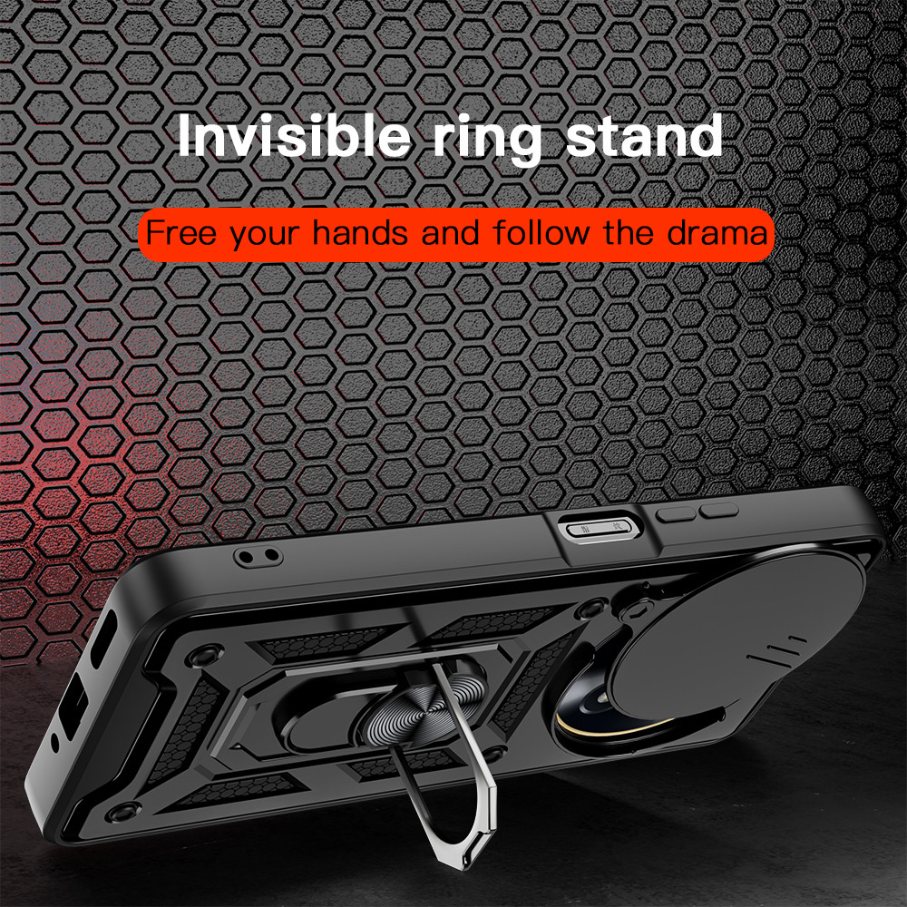 KEYSION Shockproof Armor Case for Huawei nova 12i Slide Camera Lens ...