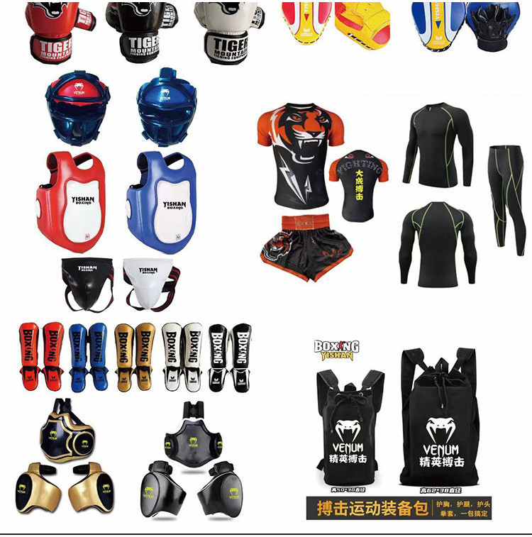 Muay Thai Leg Guards Free Fighting Shin Guards Adult Boxing Taekwondo ...