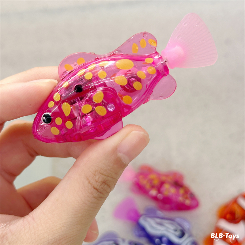 Luminous electric swimming fish, water toys, electronic pet fish, baby ...