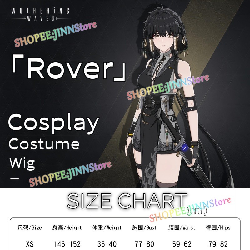 - JINN - COD WUTHERING WAVES Female ROVER Cosplay Costume ROVER Cosplay ...