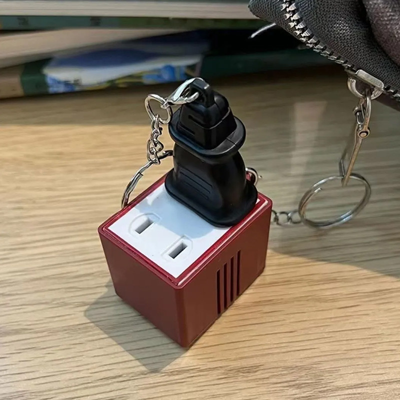 Funny Couple Keychains Talking Chinese Voice Keyring Creative Glowing ...