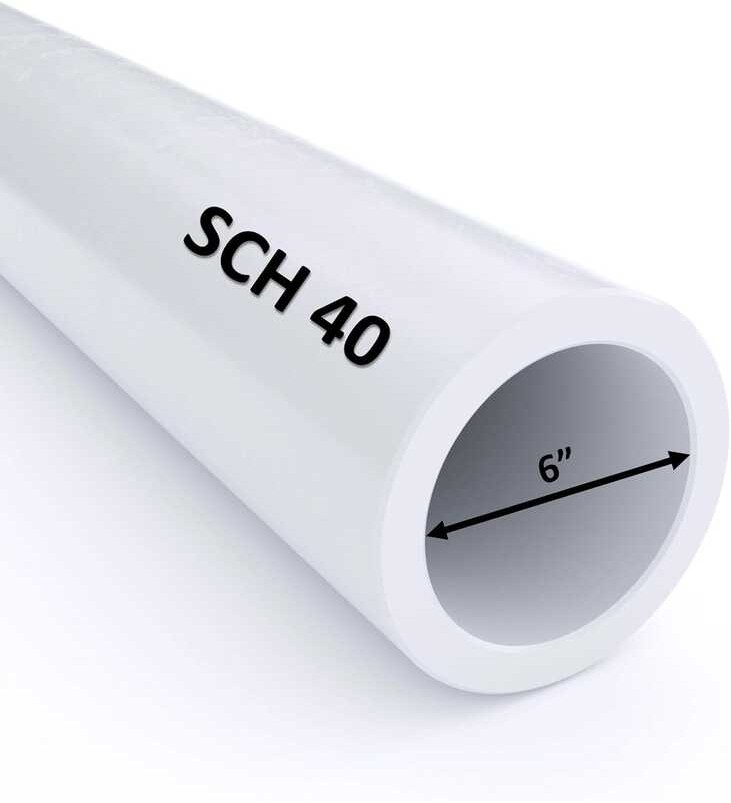 cm dispatch 15.24 40 PVC pipe (cut to length) (15.24 cm x 2.54 cm ...