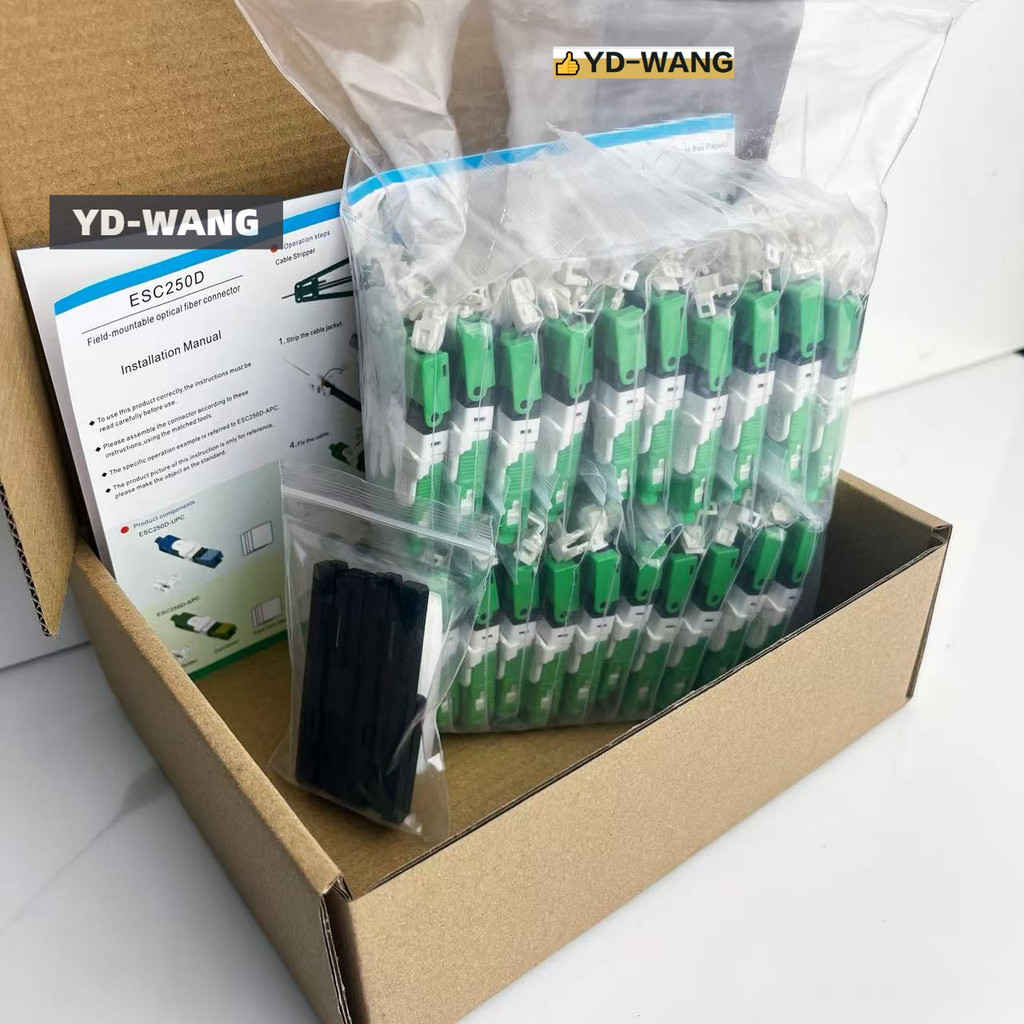 50/100/200pcs Lot ESC250D SC/APC SC/UPC Fast Coupler FTTH Fast Coupler ...