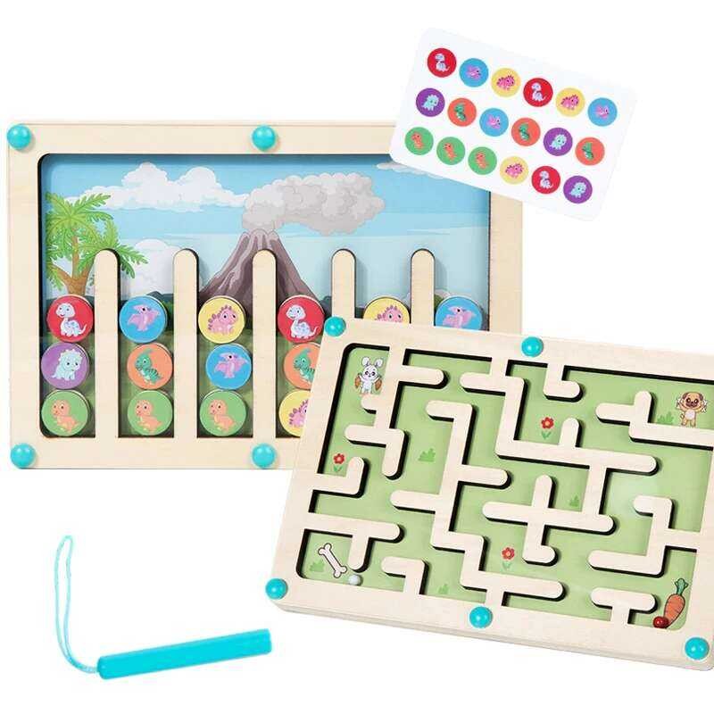 Tt Tt Tt Double-Sided Magnetic Montessori . Children Sorting Matching ...