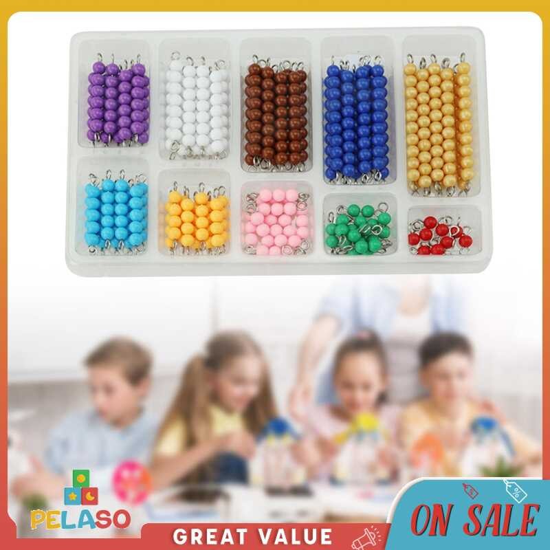 Montessori Counting Pelaso Beads Mathematics Material 1-10 Numeral ...