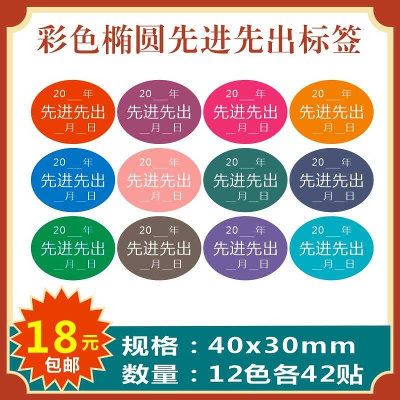 Colorful FIFO Marking Warehouse Management Material Stickers Date Month ...