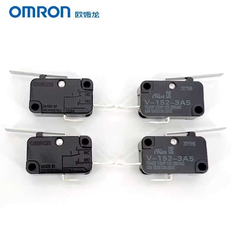 卐 Omron Micro Switch V-152-3A5 Japan Original Two-Pin Signal Black Dot ...