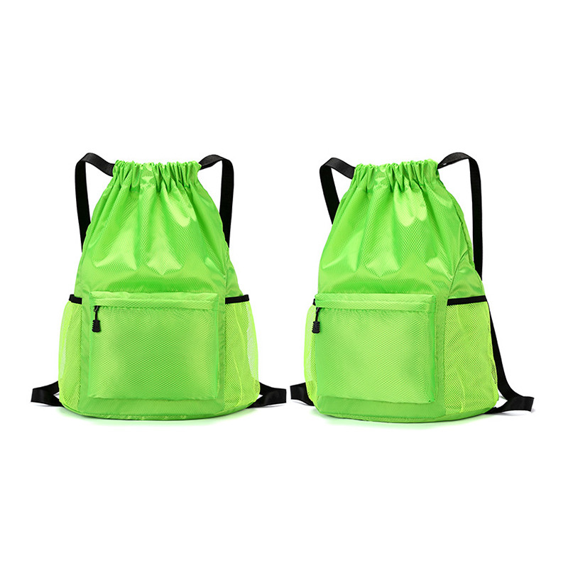 Men/Women Drawstring Pocket Backpack 2024 New Nylon Waterproof Backpack ...