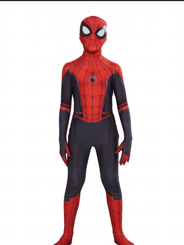 Spider Homesik Man Costume, Far From Home Erhero Halloween Cosplay Suit ...