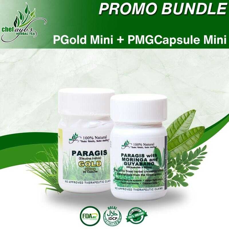 CAPSULE POWER BUNDLE CHEF Ayb's PMGC & MINI PARAGIS GOLD Organic Blood ...