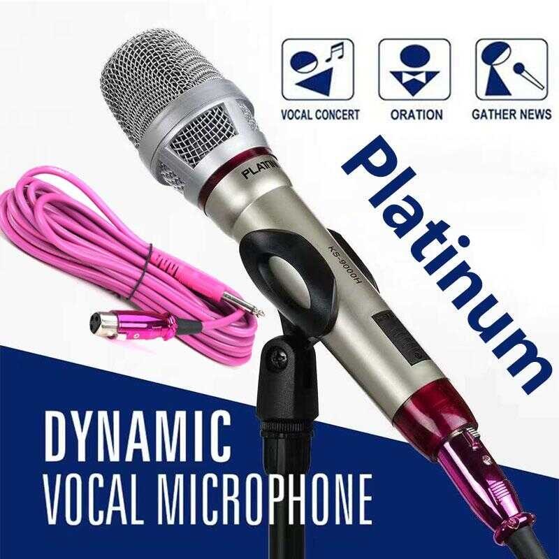 Platinum Dynamic Professional Wired Microphone Ks-9000H For Karaoke ...