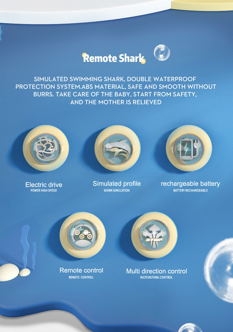 RC Robot Shark Can Dive - Swimming Pool Toy for Kids Remote controlled ...