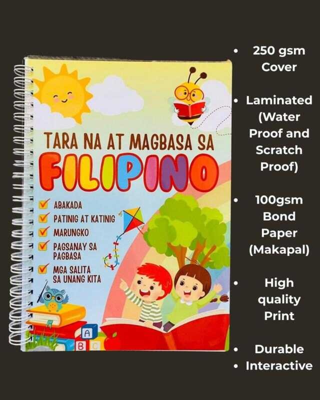 Tara Na At Magbasa Sa Filipino Learning Book For Kids Ages 4 - 8 Years ...