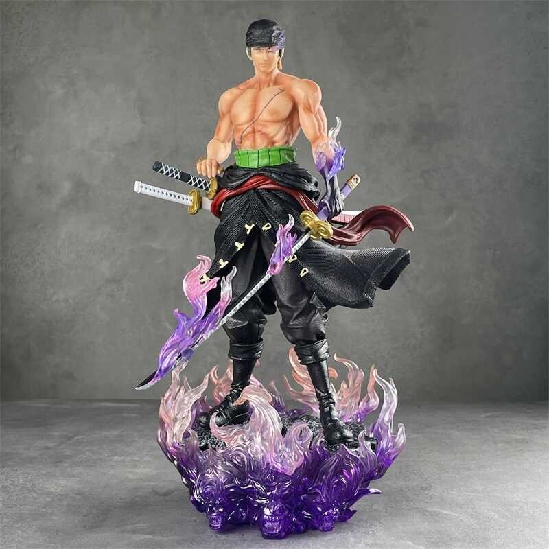 One Piece GK Ignition Zoro One-Katana Flow Anime Statue Model Display ...