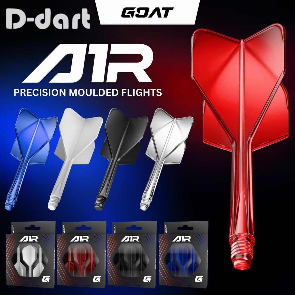GOAT A1R DARTS FLIGHT - No 6 SHAPE AIR Precision Moulded Integrated ...