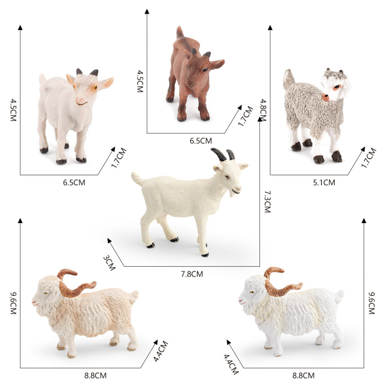 Animal Farm Pvc Diorama With Static Sheep And Goat Figures For ...