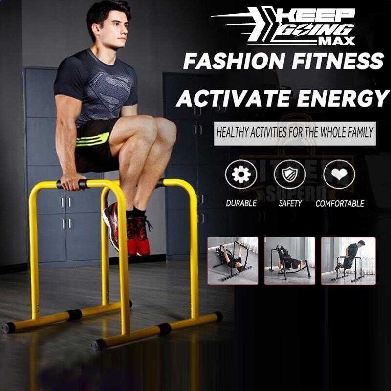 Pull Up Exercise Fiess Training Arm Sit Push Parallel Bars Push-Up Dip ...