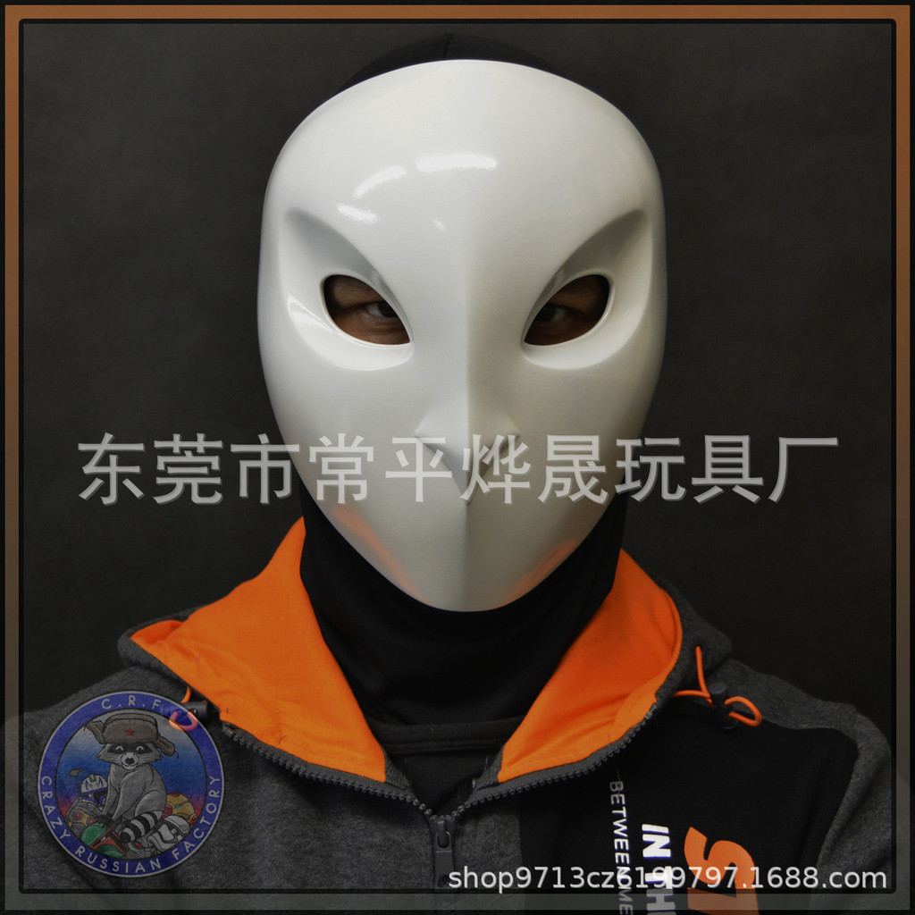 COS Batman Owl Court Mask Halloween Decoration Props Half Face Resin 3D ...