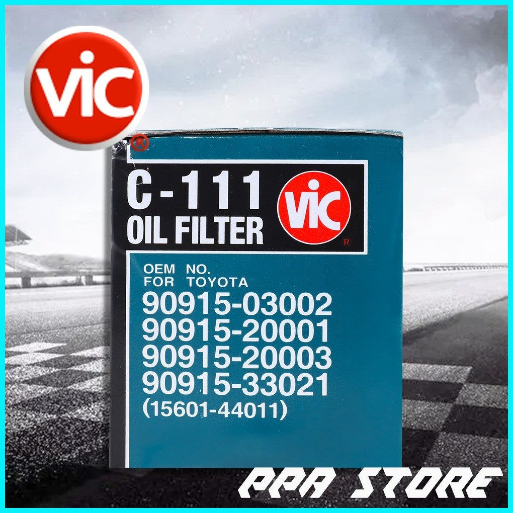 VIC Oil Filter C-111 Original Made In Japan For TOYOTA INNOVA,FORTUNER ...