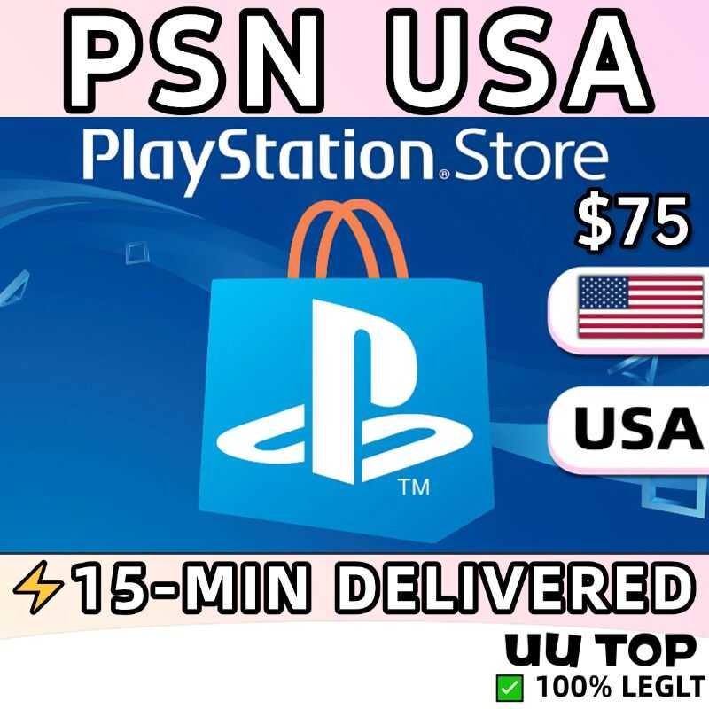 PSN USA $75 Playstation PS Plus Network Credit Points Gift Card ...