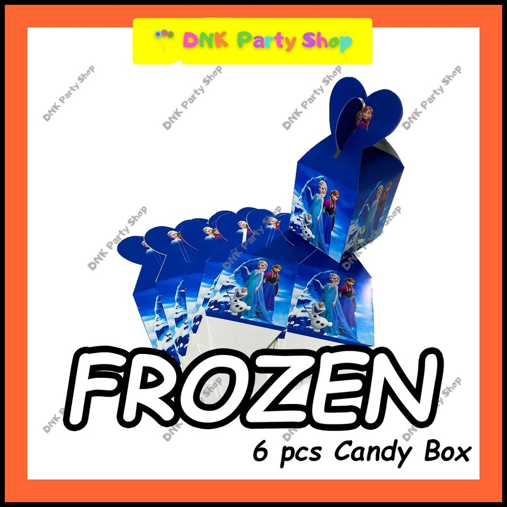 6 pcs Candy Loot Box Character Boy Girl Giveaways Happy Birthday ...