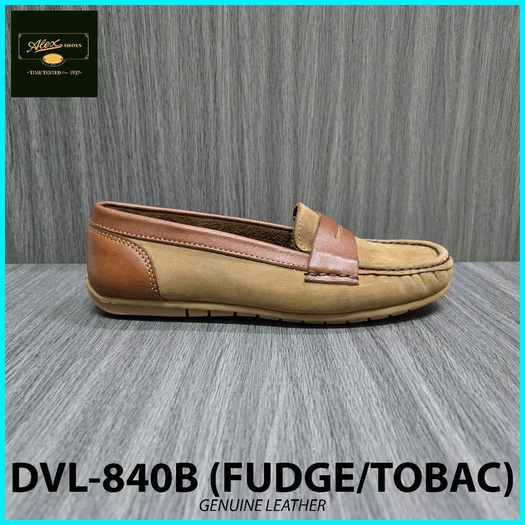 ALEX SHOES WOMEN'S TOPSIDER GENUINE LEATHER CASUAL DRIVING SHOES (DVL ...