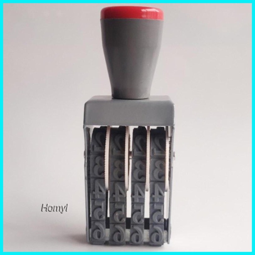 [Homyl] Numbering Stamp 4 Bands Number Seal Digit Stamp Digital ...