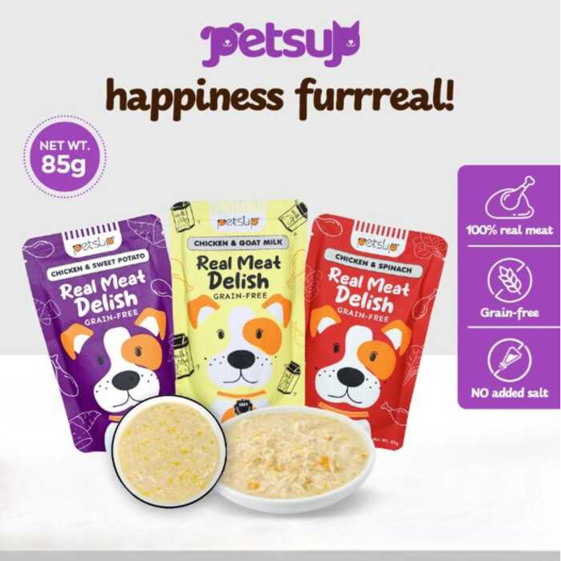 Petsup Dog Wet Food Real Meat Delish 85G – High-Protein Chicken Goat ...
