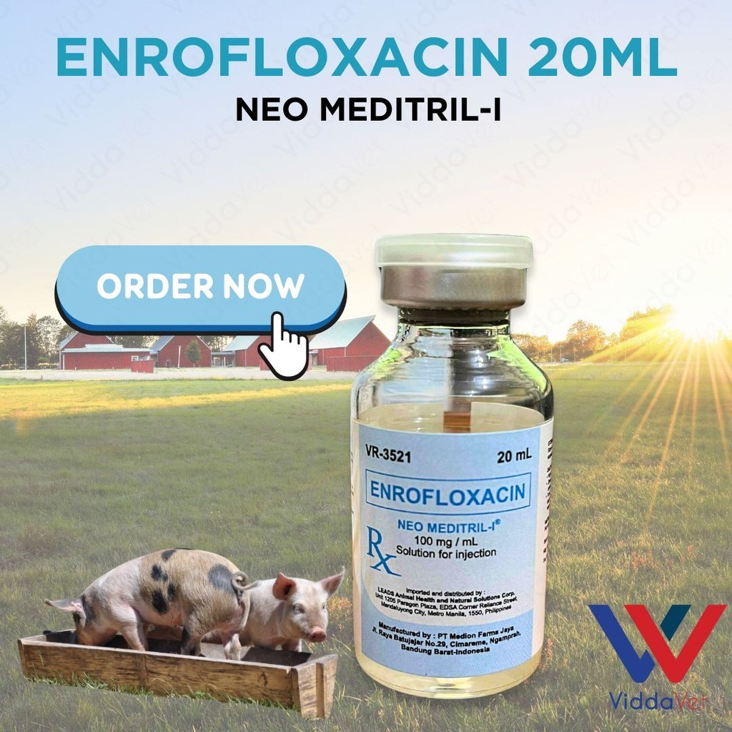 20mL Enrofloxacin Liquid Formula for Supporting Animal Wellness in All ...