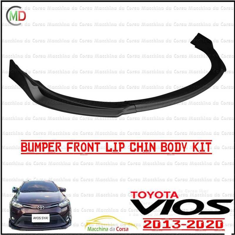 Vios Toyota 2013-2020 Bumper Front Lip Chin Body Kit Black | Shopee ...