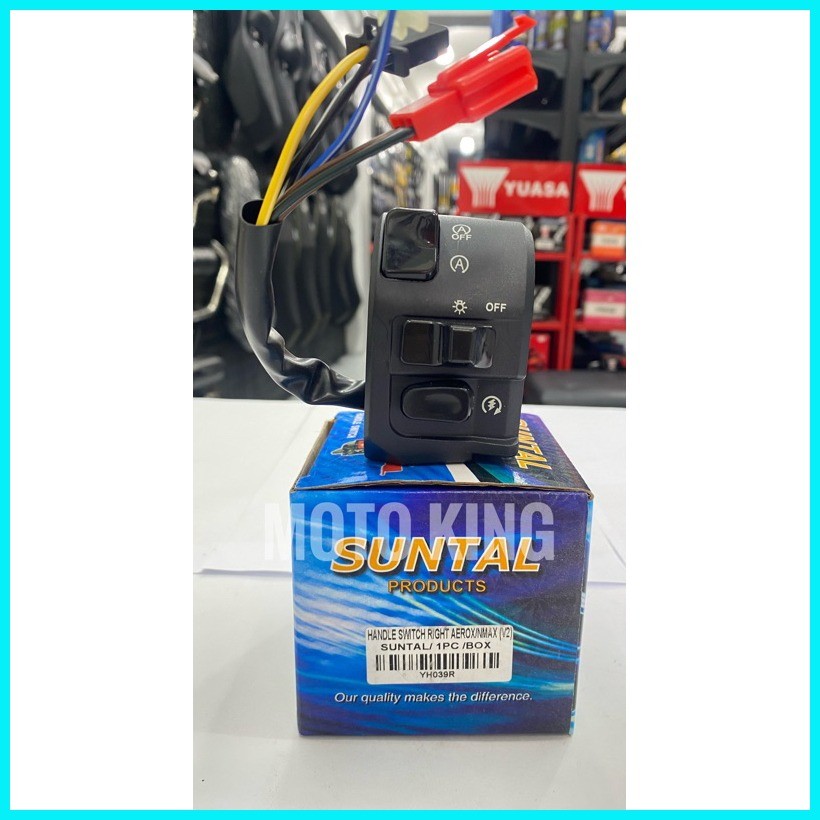 SUNTAL HANDLE SWITCH RIGHT AEROX V2 / NMAX V2 (YH039R) | Shopee Philippines