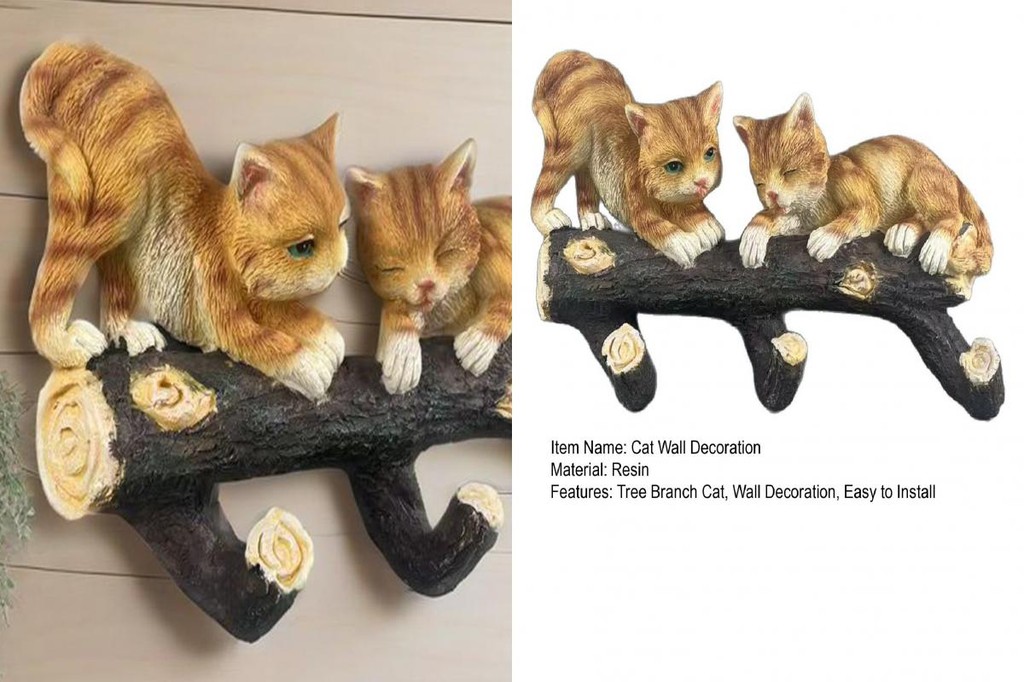 GOF Cat-themed Wall Decoration Cat Wall Decoration Adorable Cat Wall ...