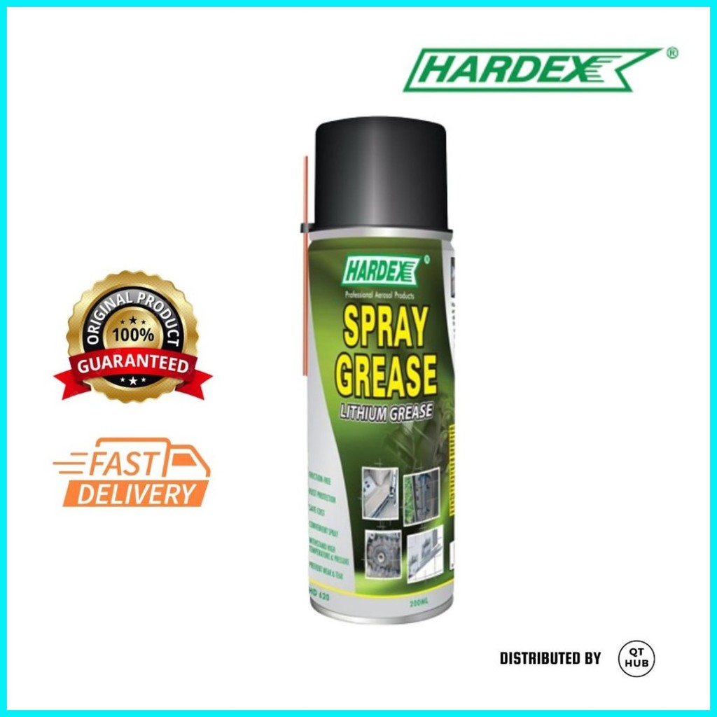 HARDEX SPRAY GREASE LITHIUM GREASE (HD-620) 200mL | Shopee Philippines