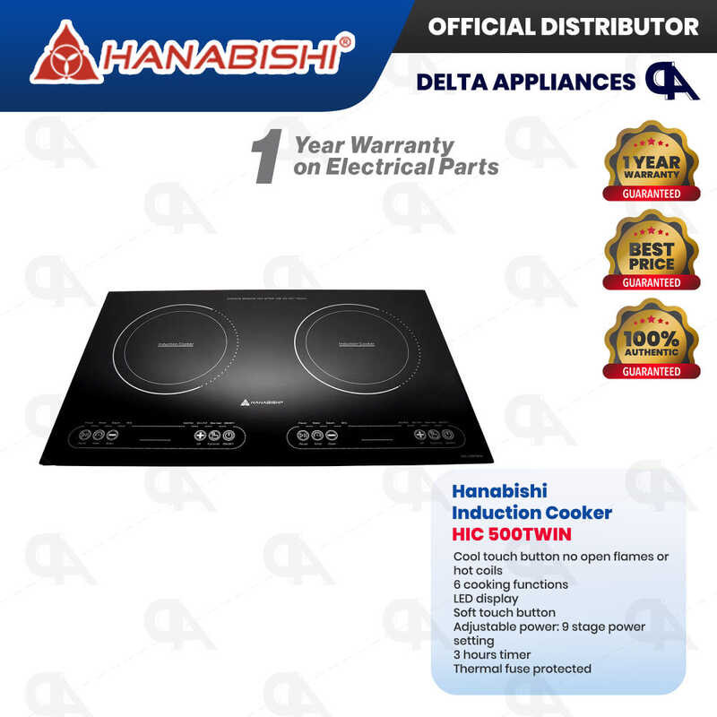 Hanabishi Induction Glass Top Heavy Duty Double Cooker Original W/ 1 ...