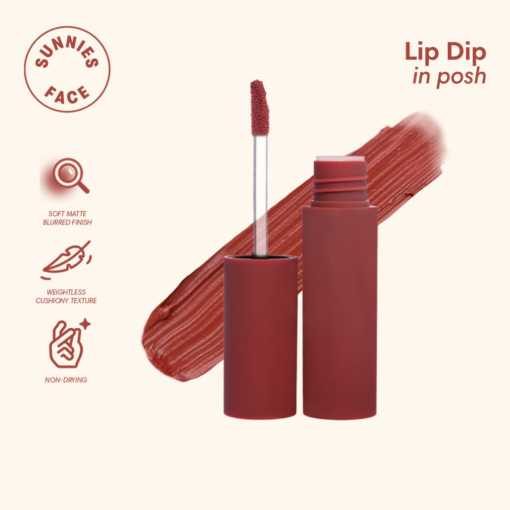 Sunnies Face Lip Dip [Whipped Matte Liquid Lipstick] (Posh) | Shopee ...
