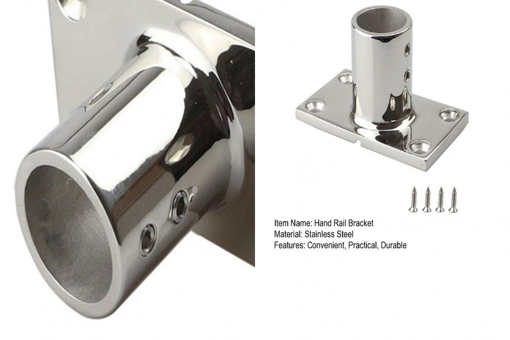 [TM] Yacht Rail Bracket Marine Handrail Accessory Stainless Steel Boat ...