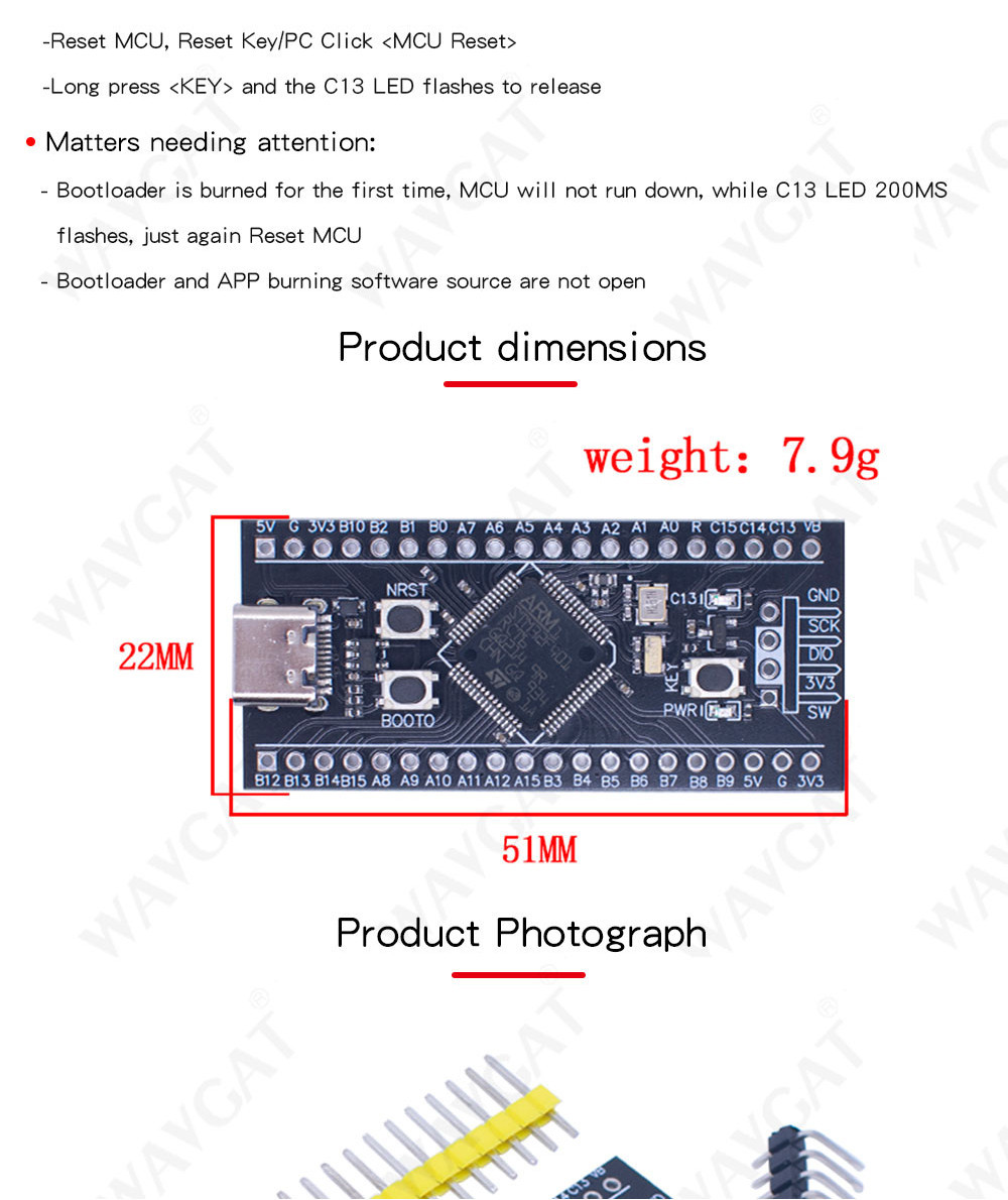 STM32F401RCT6 Minimum System Development Board STM32 ARM Core Learning ...