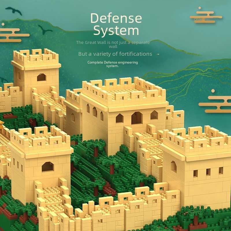 Educational Small Particle Assembly Blocks Chinese Ancient Architecture ...