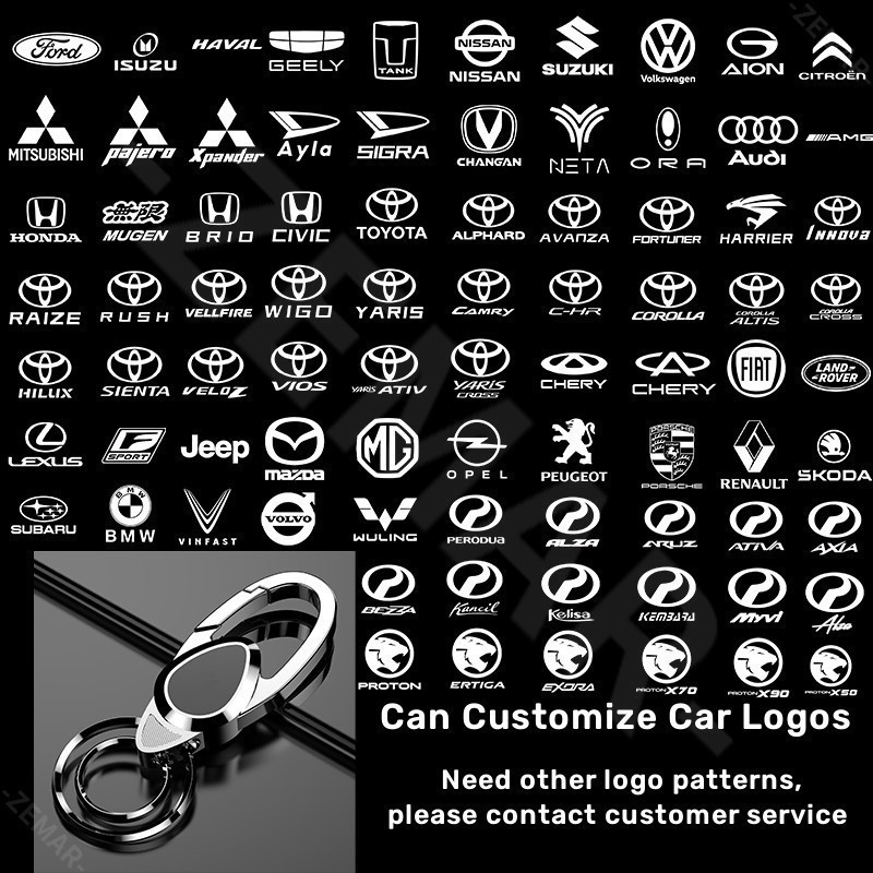 Toyota Metal Car Keychain Motorcycle Key Holder High-end Hanging Key ...