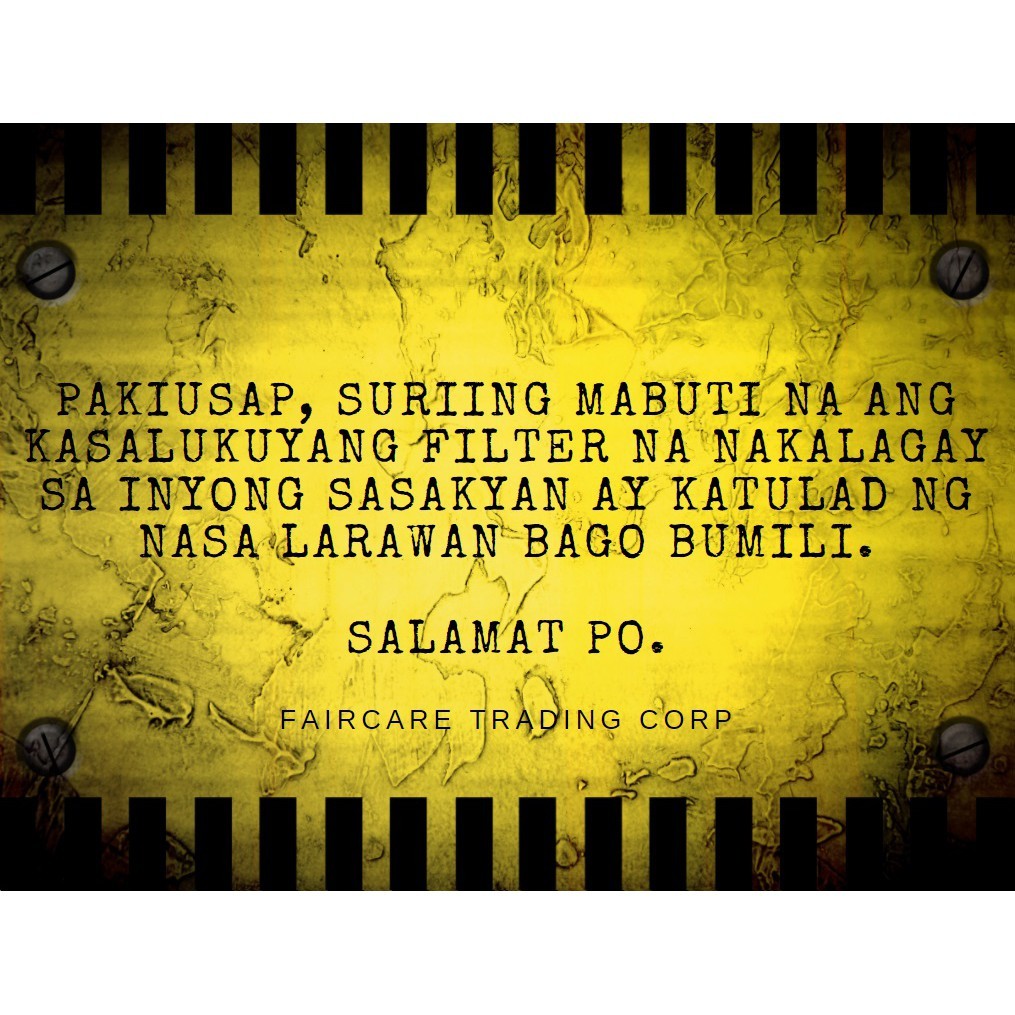 VIC Fuel Filter Nissan, UD Trucks, Mazda, Isuzu (FC-208A) | Shopee ...