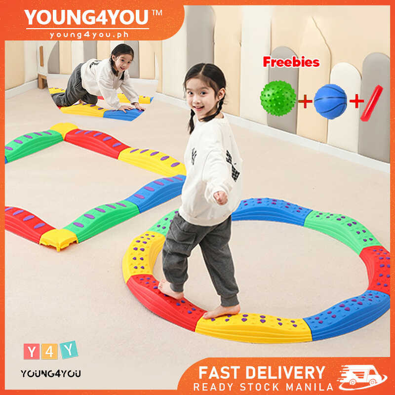Beam Balance Gymnastics Obstacle Course For Kids Interlocking Stepping ...