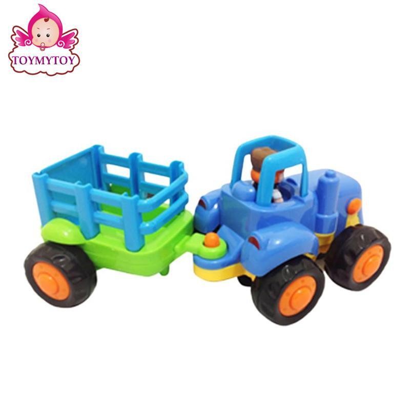 Tractors Car Engineering Van Model Kids Early Learning Toy Blue ...