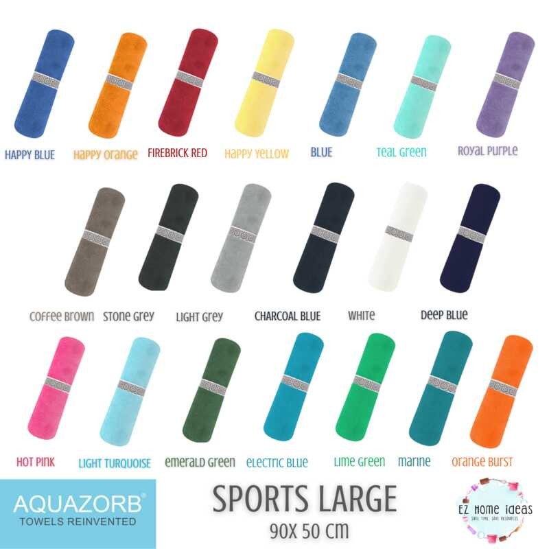 AQUAZORB Sports Large 90 X 50 Cm. Right Size To Dry You From Sweat ...