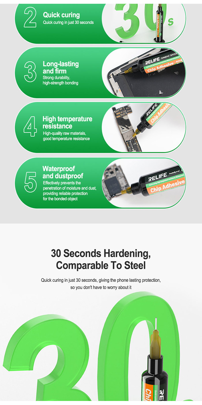 RELIFE RL-035E 10CC Chip Adhesive Strong Durability High-strength ...