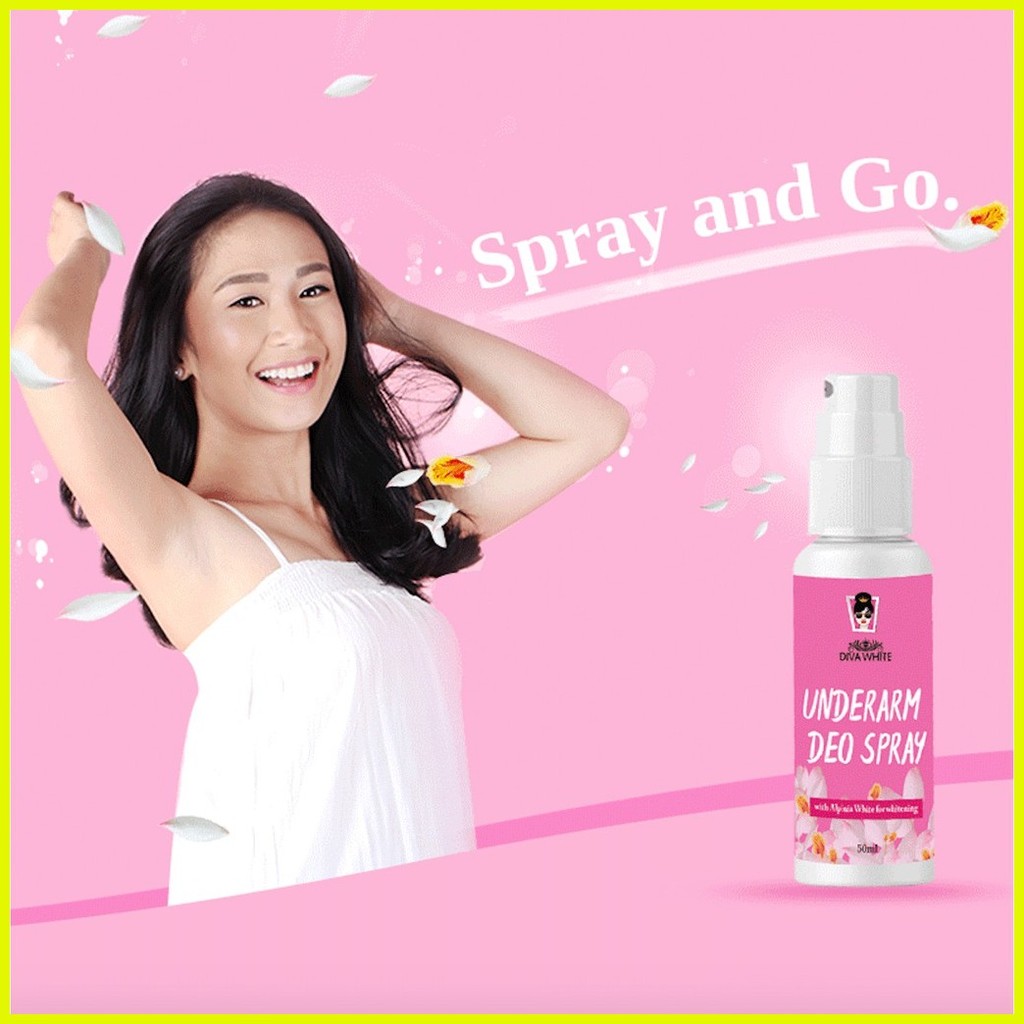Diva White Underarm Deo Spray Anti-perspirant Anti-odor and Whitening ...
