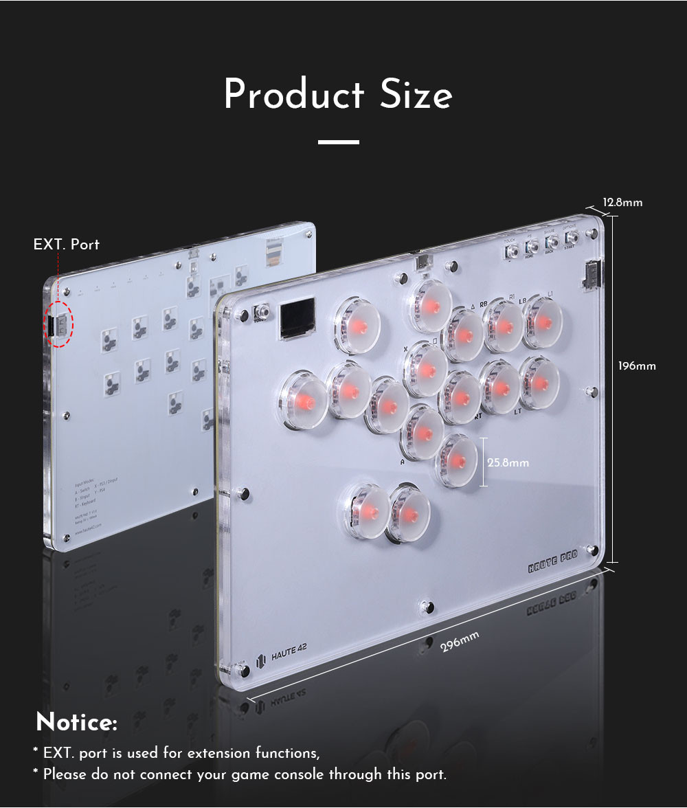 Haute42 Joystick Hitbox Keyboard Arcade Stick Controller For PS4/PS5 ...