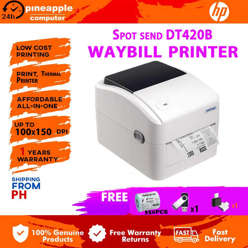 Printer Waybill Dt-420B A6 Size Label Barcode Thermal Printer Shipping ...