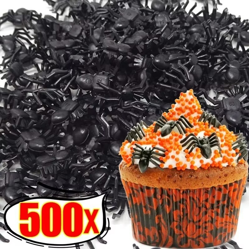 200/50PCS Halloween Horror Mini Spider - Haunted House Halloween Party ...